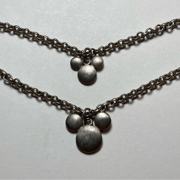 Disney | Jewelry | Disney Double Layered Mickey Pendant Necklace | Poshmark